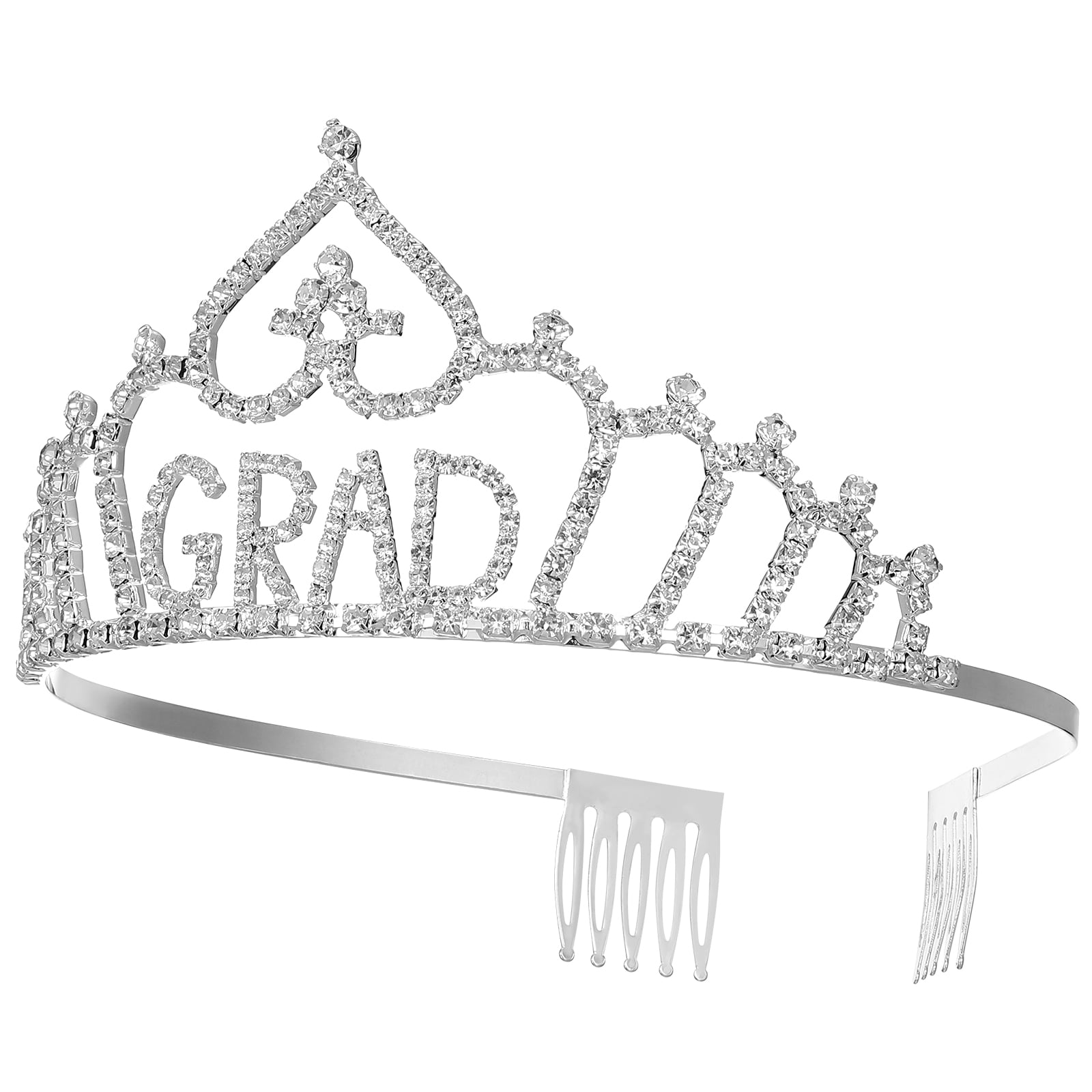 LIOOBO Crown Hair Graduation Rhinestone Crown for Women and Girls 1Pcs ...