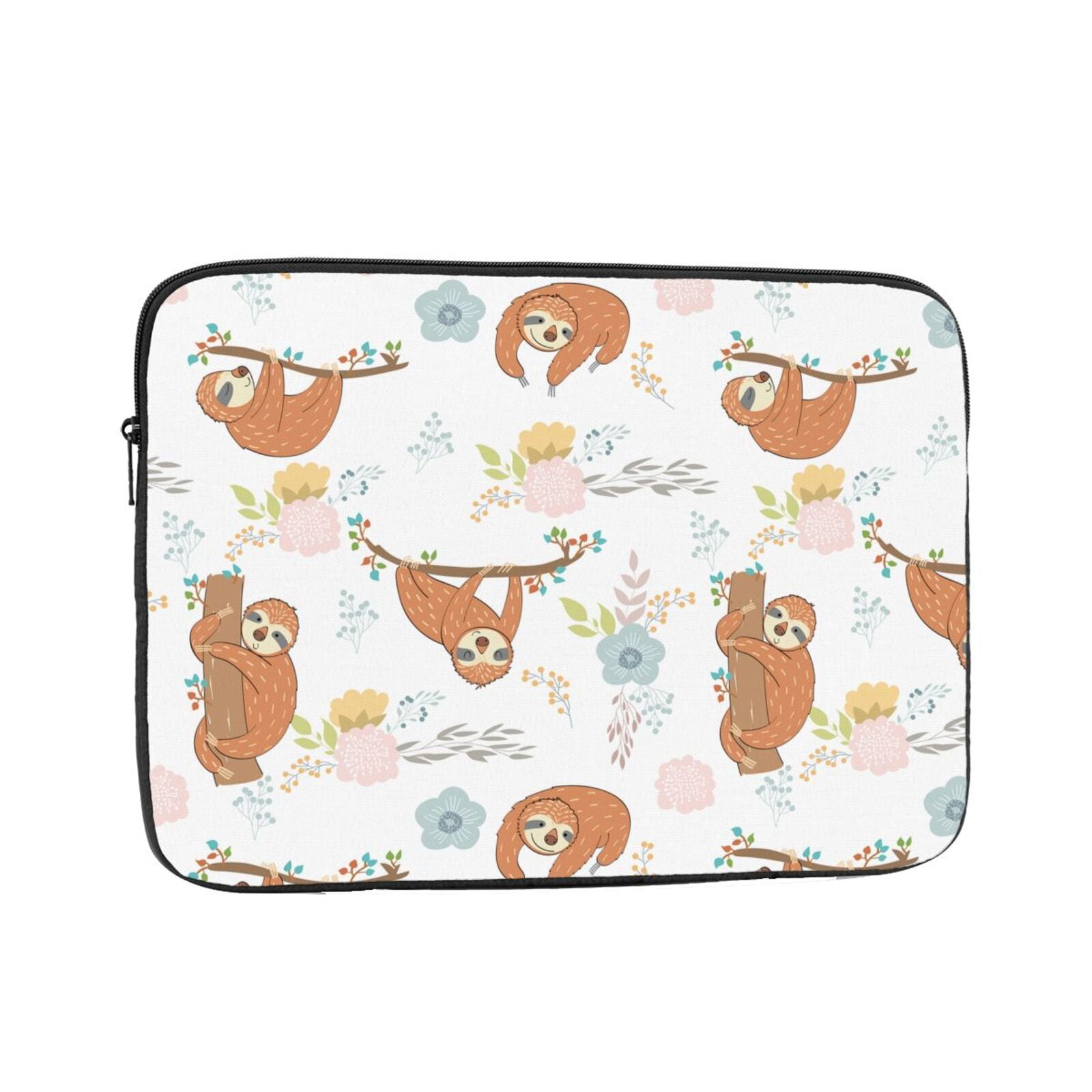 Girl Cute Sloth Portable Laptop Sleeve Compatible with MacBook Air ...