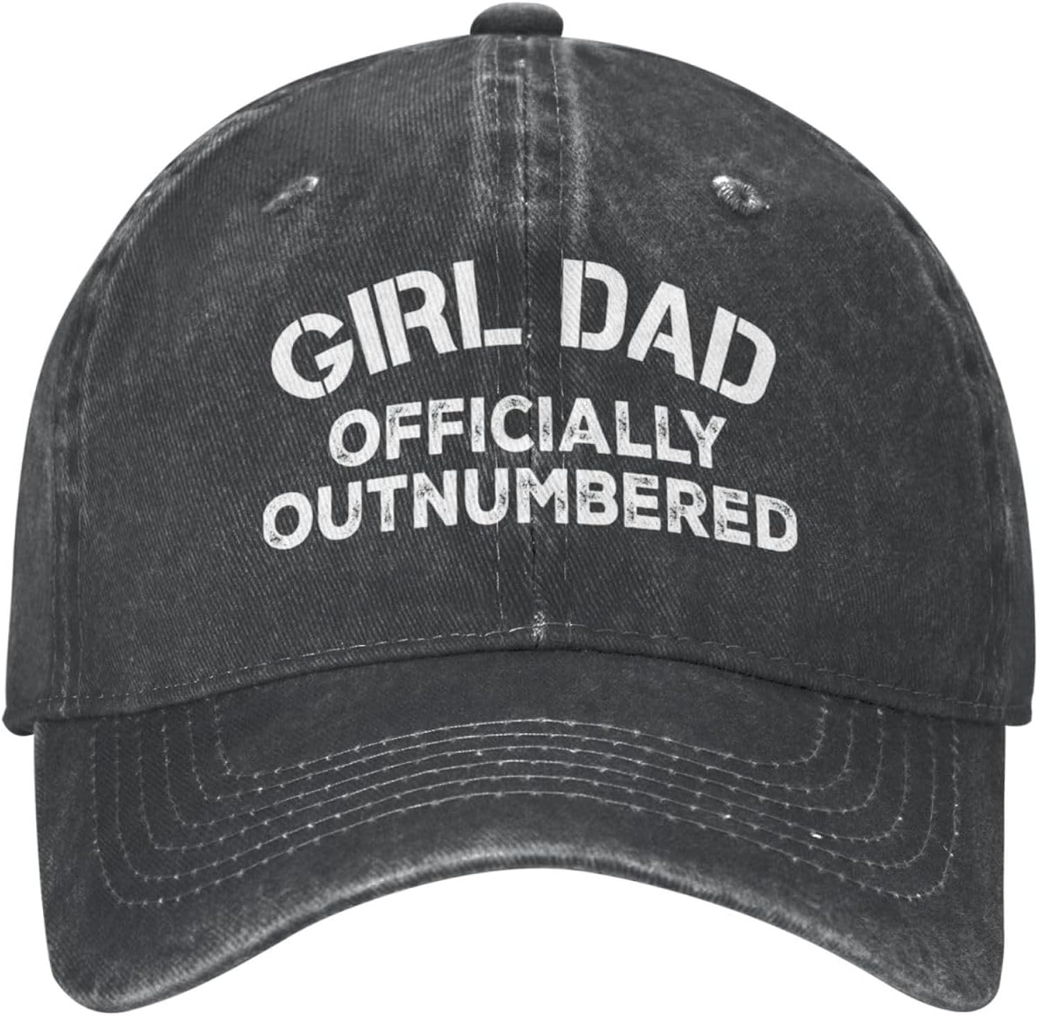 Girl Dad Officially Outnumbered Hat for Men Baseball Caps Funny Caps ...