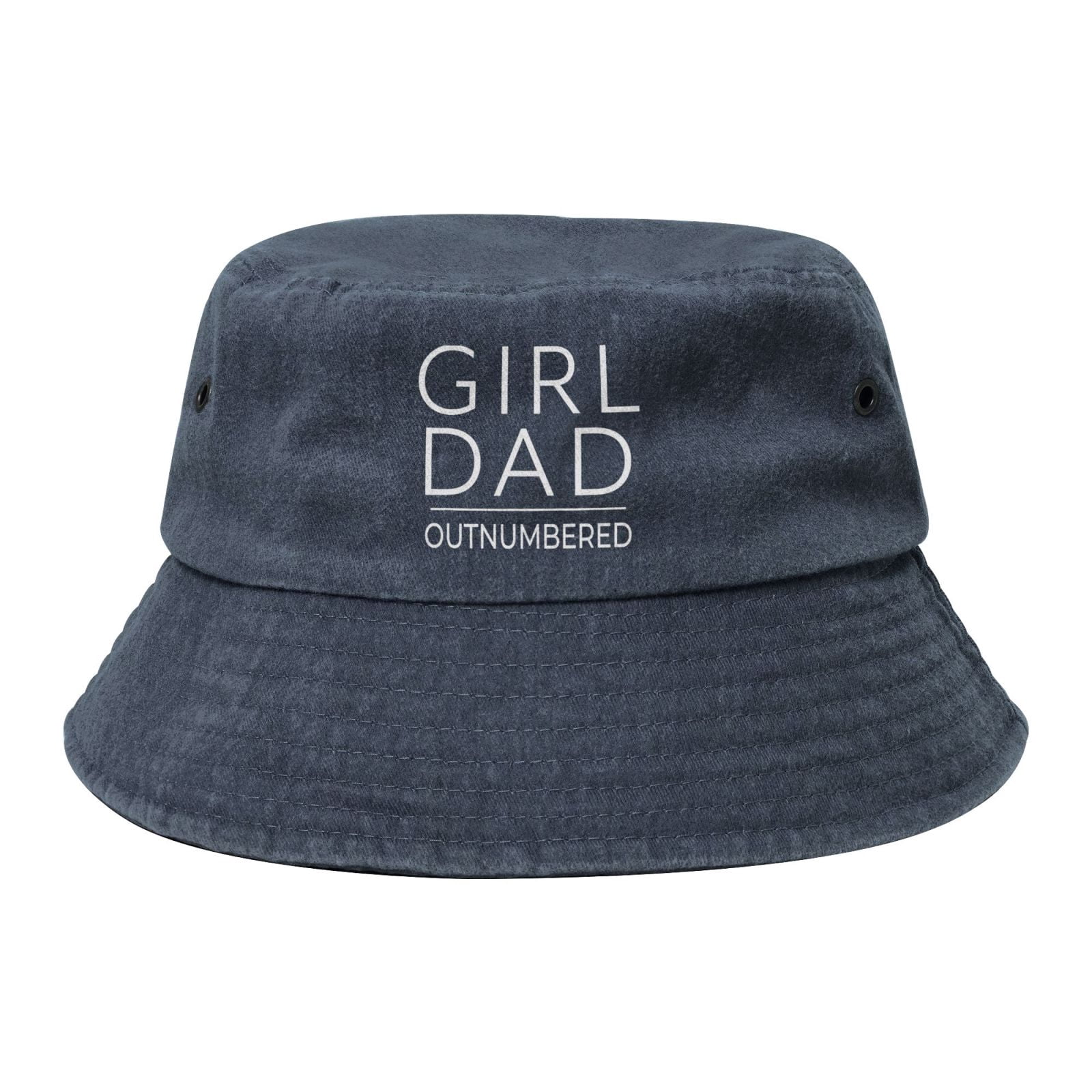 Girl Dad Outnumbered Summer Bucket Hat Fishing Hat Wide Brim Sun Hat ...