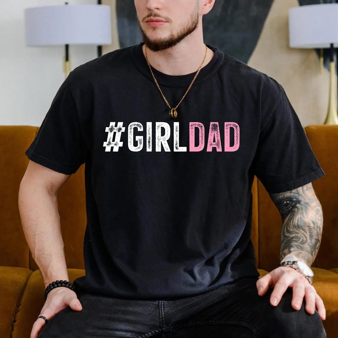 Girl Dad Shirt, Girl Dad T-Shirt for Father’s Day, Proud Dad of ...