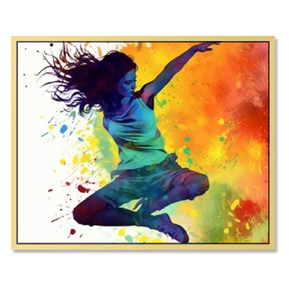 Girl Dancer Abstract Wall Art Print deal for , Freestyle Dance, . Great ...