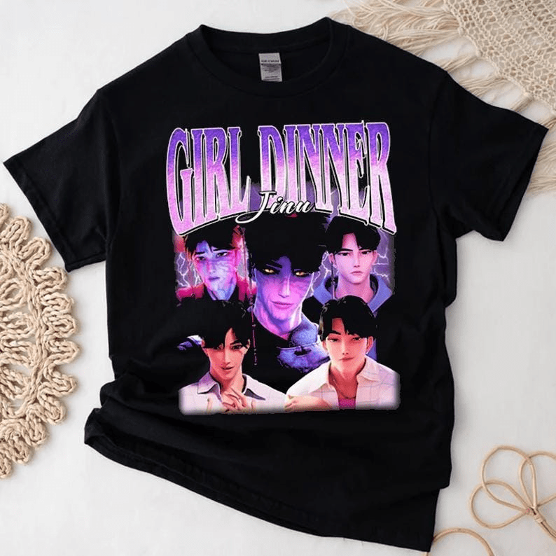Girl Dinner Jinu Unisex Outfit, Kpop Demon Hunter Villain Tee, Gothic ...