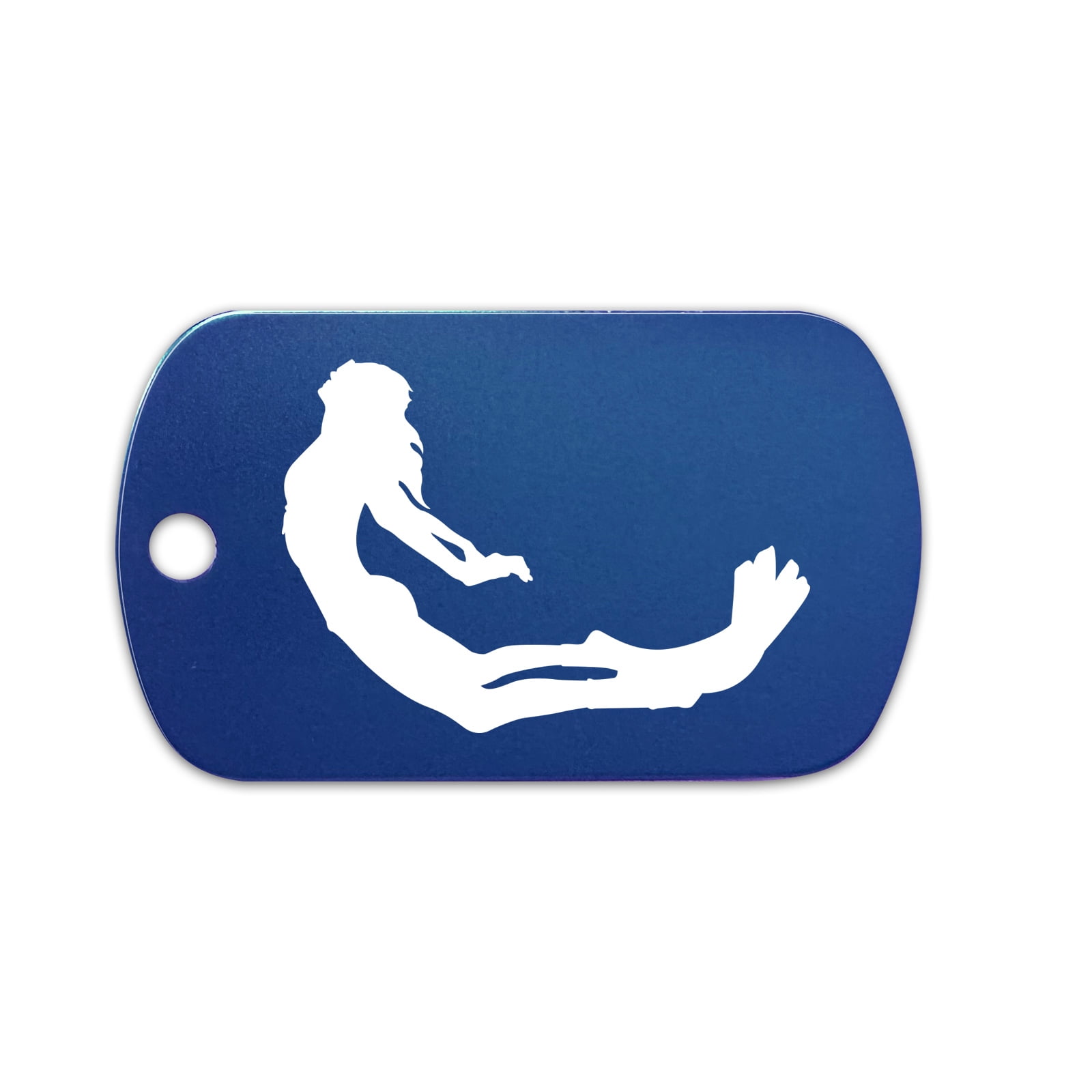 Girl Diver V2 GI Dog Tag Aluminum Keychain free diving dive diver woman ...