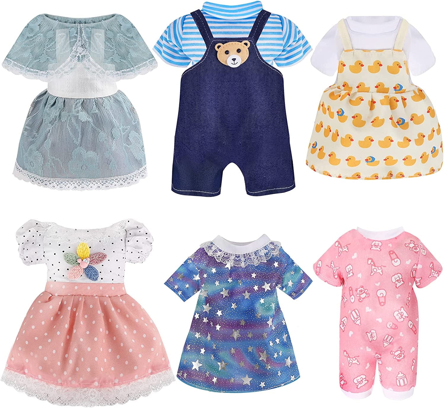 Girl Doll Clothes and Accessories Gift - 8 pcs Alive-Baby Doll Clothes ...