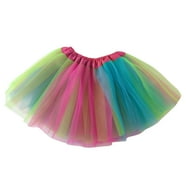 IROINNID Mini Tutu Skirt For Toddler Girls Cute Party Dance Splice ...