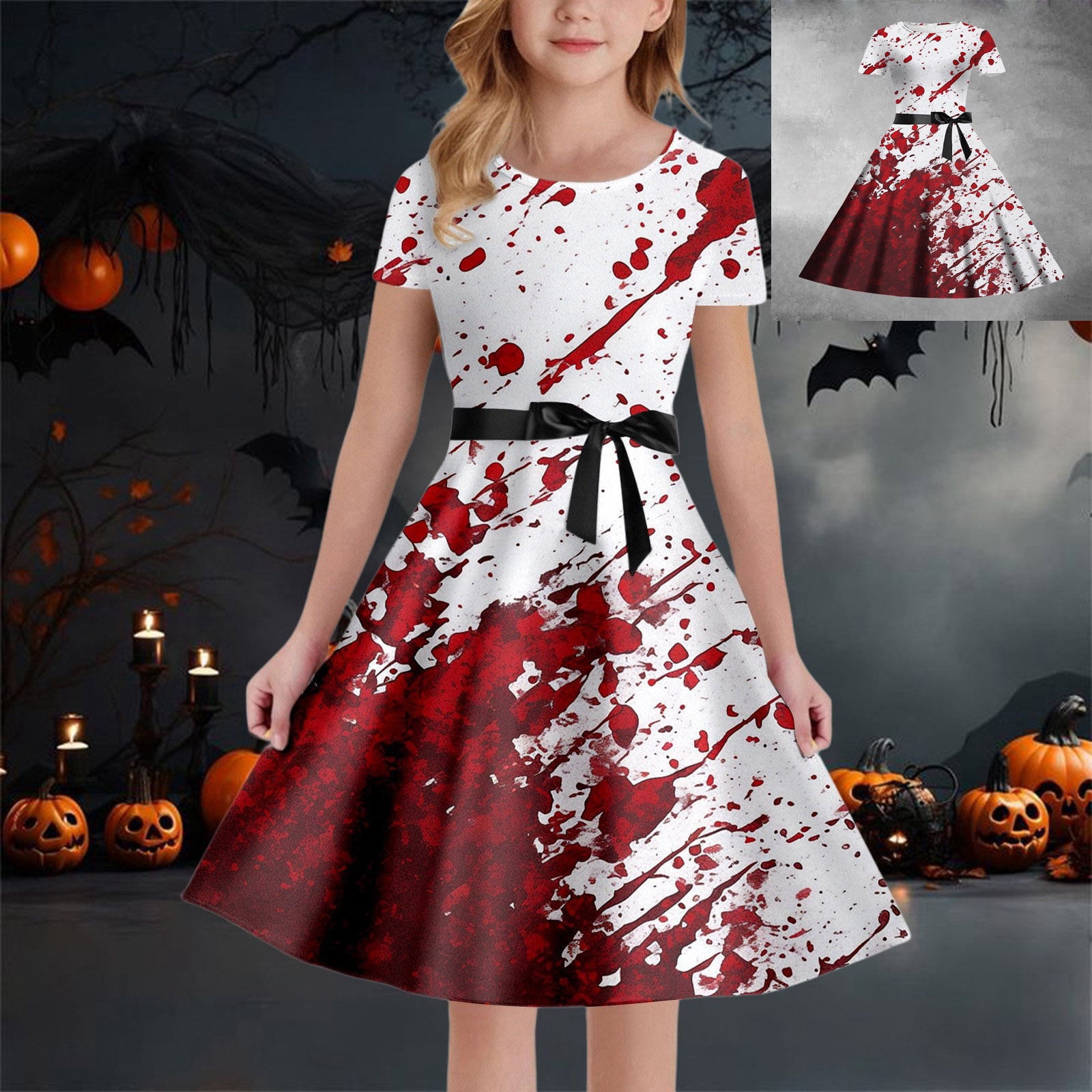 Girl Dresses Tutu Dresses for Girls Short Sleeve Girls Halloween ...