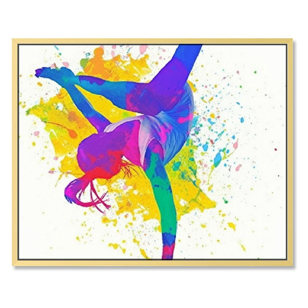 Girl Figure Skater Abstract Wall Art, Unframed Print, Great Gift Idea ...