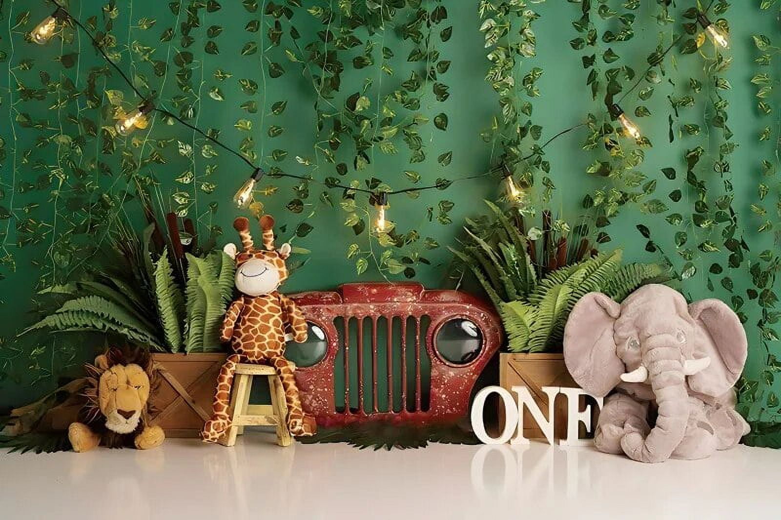 Girl First Birthday Party Backdrop Sweet Pink Balloons Bohemian Scene ...