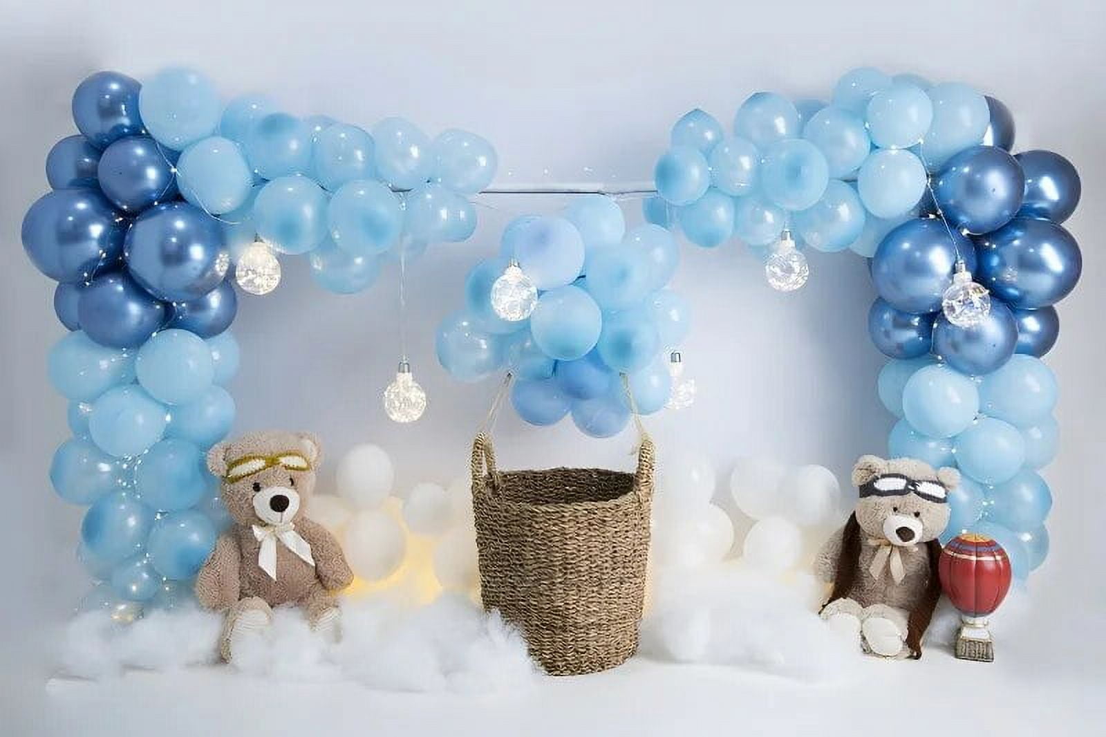 Girl First Birthday Party Backdrop Sweet Pink Balloons Bohemian Scene ...