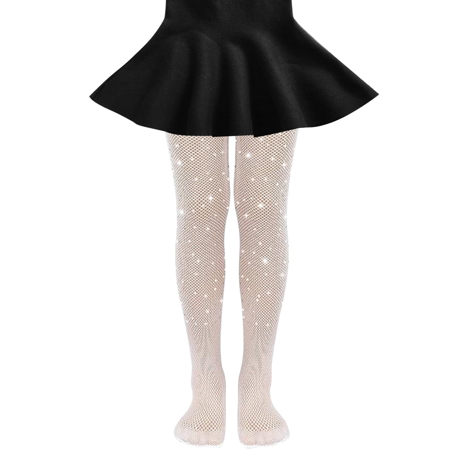 JIKNTTR Girl Fishnet Tights Fishnet Stockings Glitter Tights Bling ...