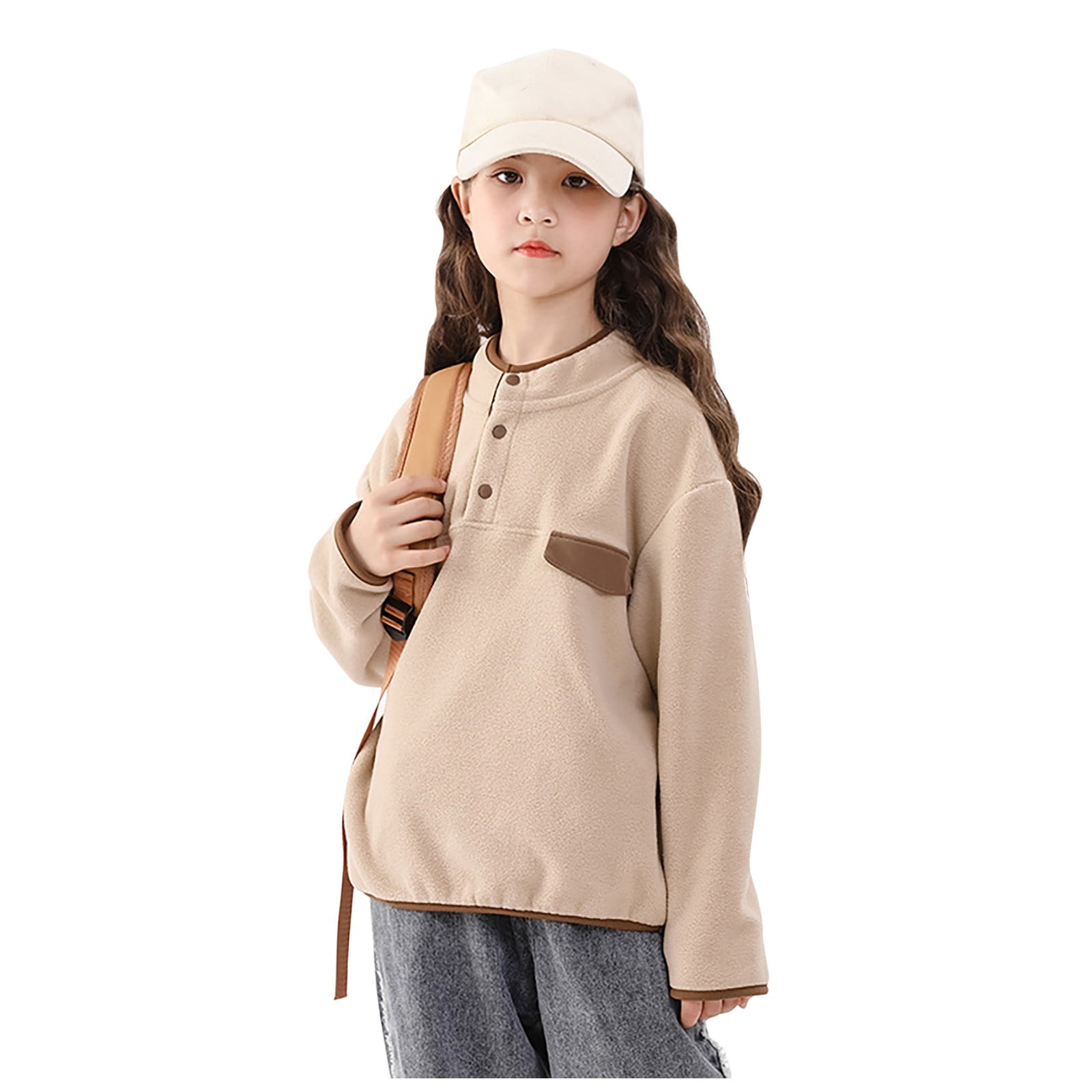 Girl Fleece Jacket Girls Fleece Girls Fleece Pullover Hooded Sweatshirt ...