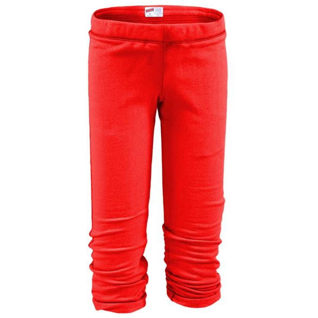 Girl Football Capri Cottonply, Red - Medium - Walmart.com