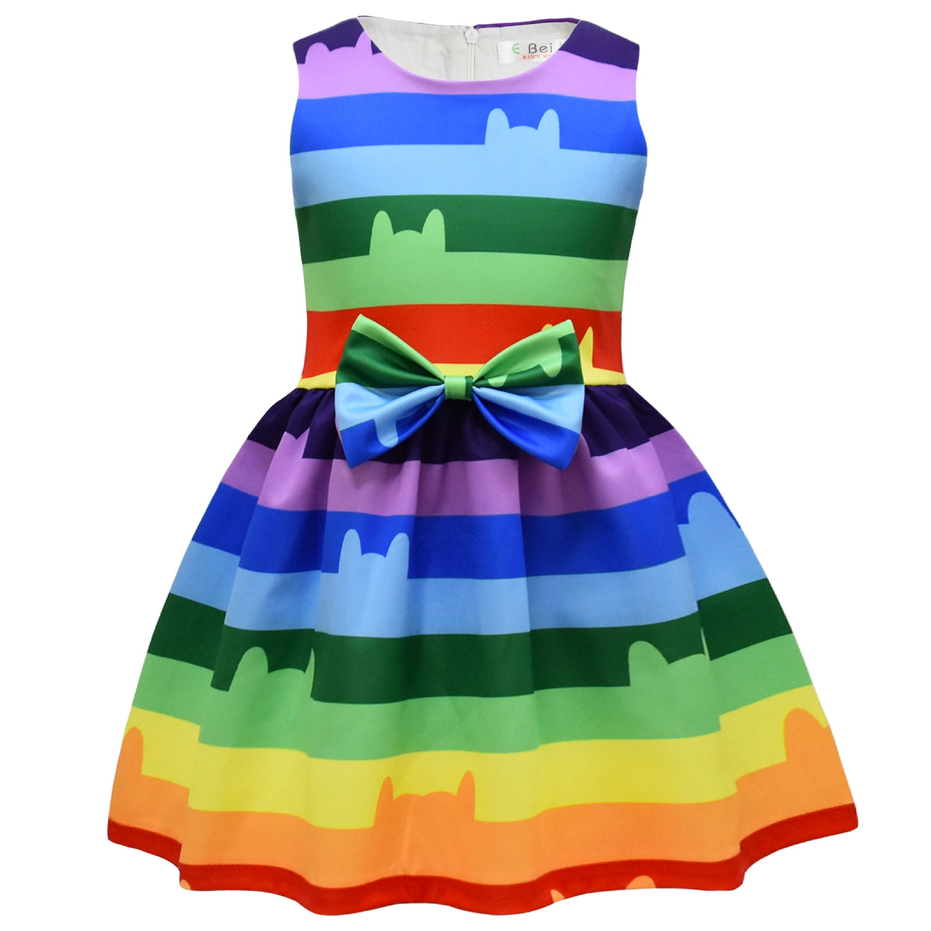 Girl Gabby Sleeveless Rainbow Dress Halloween Party Costume - Walmart.com
