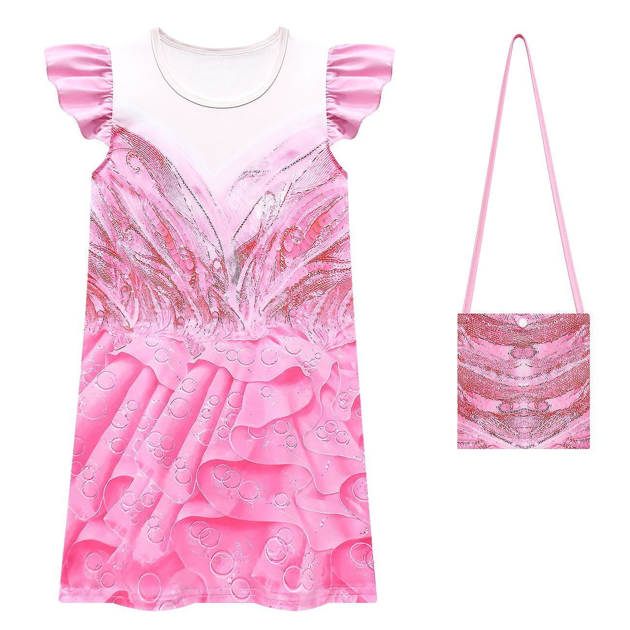 Girl Glinda Nightgown with Bag Princess Pajama Dress Nightie for Little ...