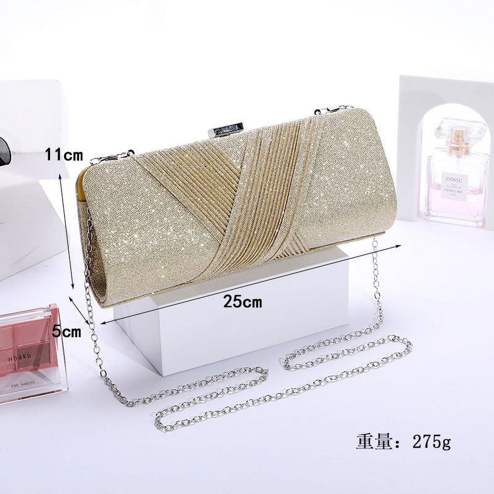 Girl Gold Envelope Clutch Bag, Women's Gold Envelope Evening Clutches ...