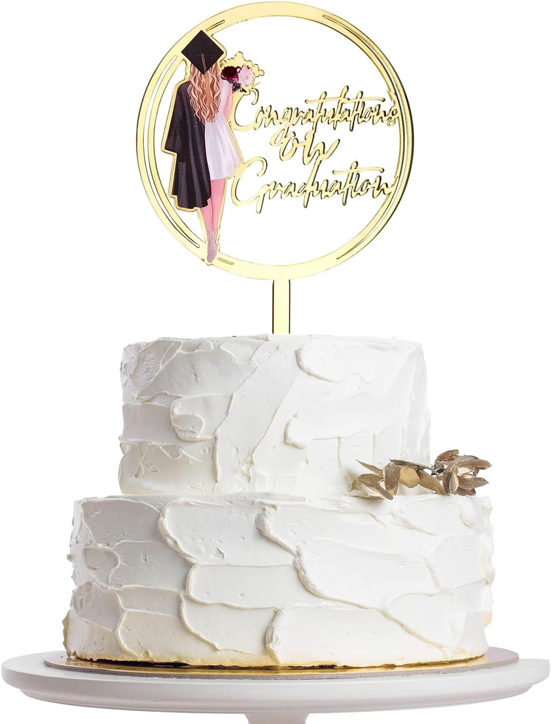 Girl Graduation Cake Topper, 1 Pack Congratulations on graduation Grad ...