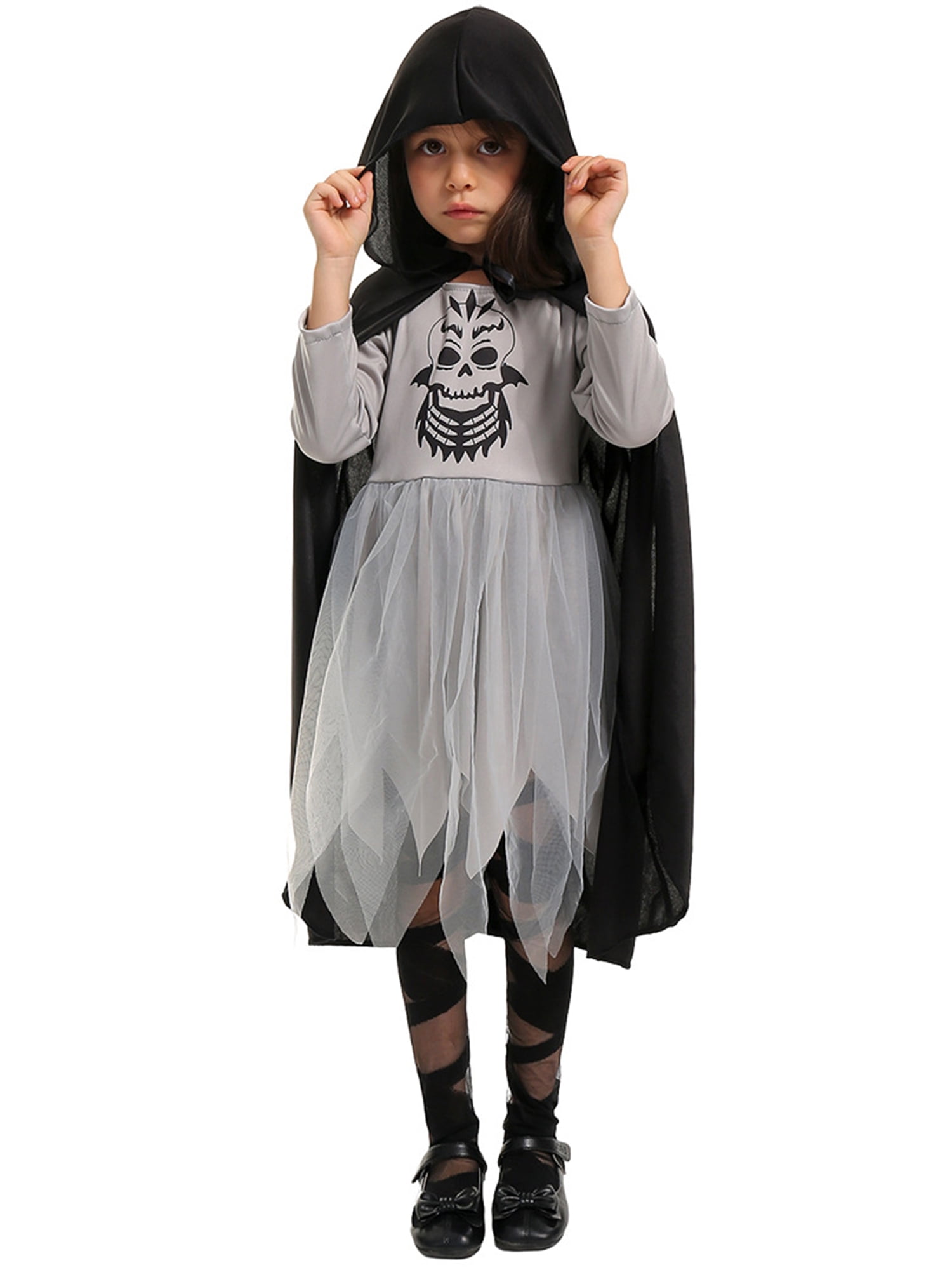 Girl Grim Reaper Costume Kids - Grim Reaper Girls Costume - Halloween ...