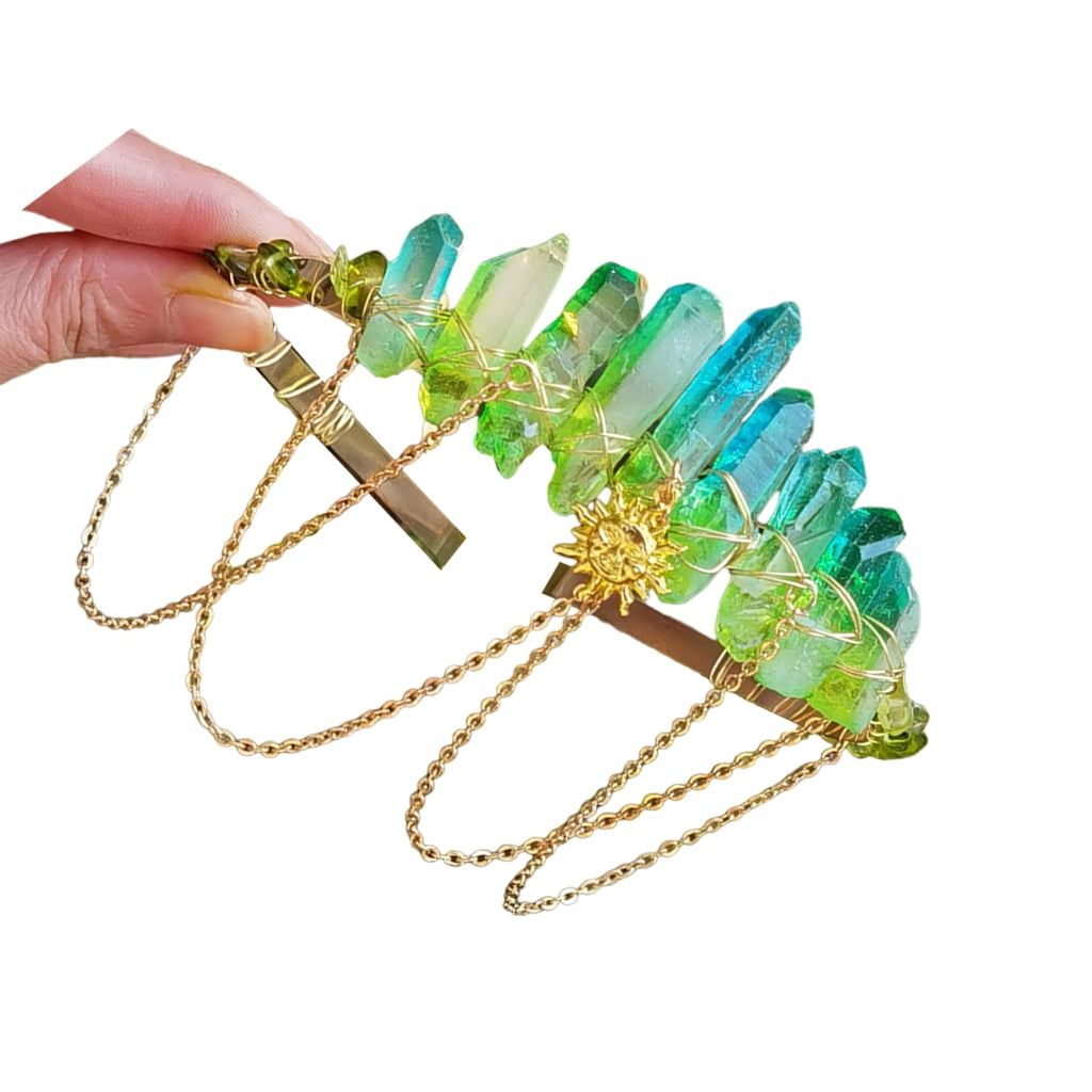 Girl Hair Hoop Glinting Crowns Proms for Queen Birthday Headbands Photo ...