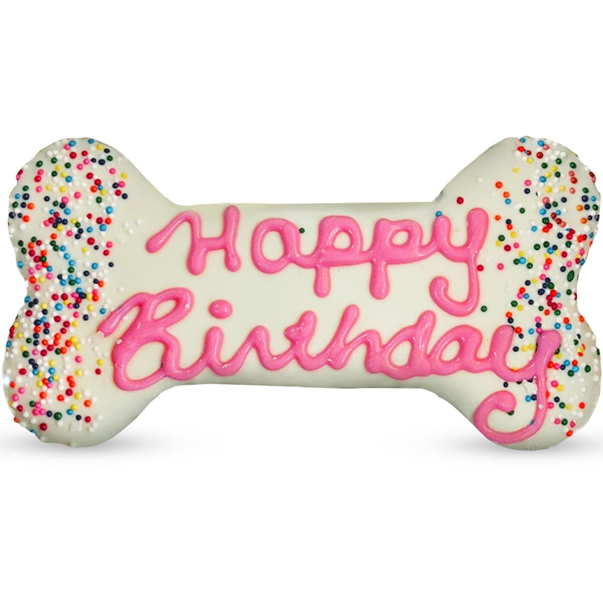 Girl Happy Birthday Dog Bone | Molasses Based Recipe With Human Grade ...