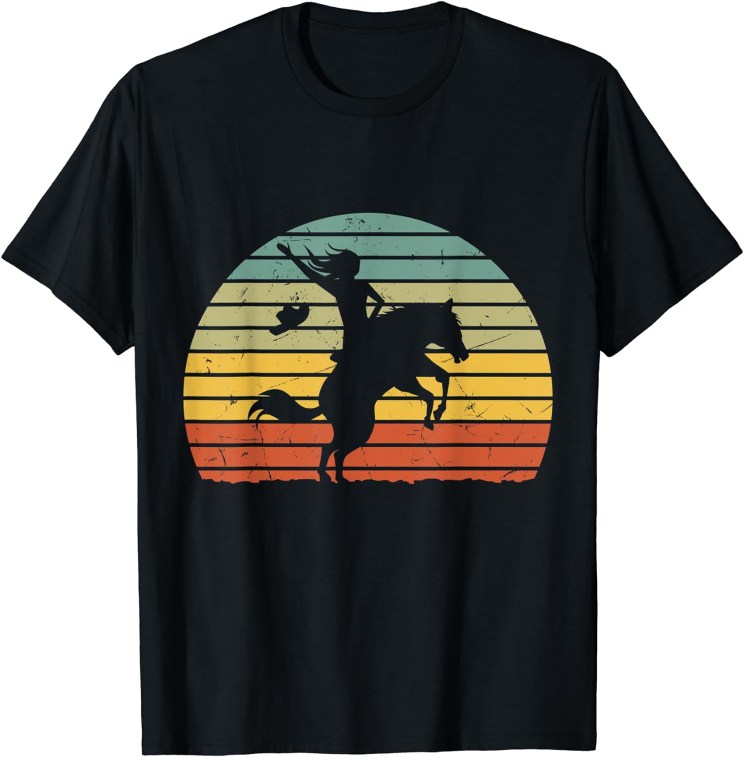 Girl Horse Riding Shirt Vintage Cowgirl Texas Ranch woman T-Shirt ...