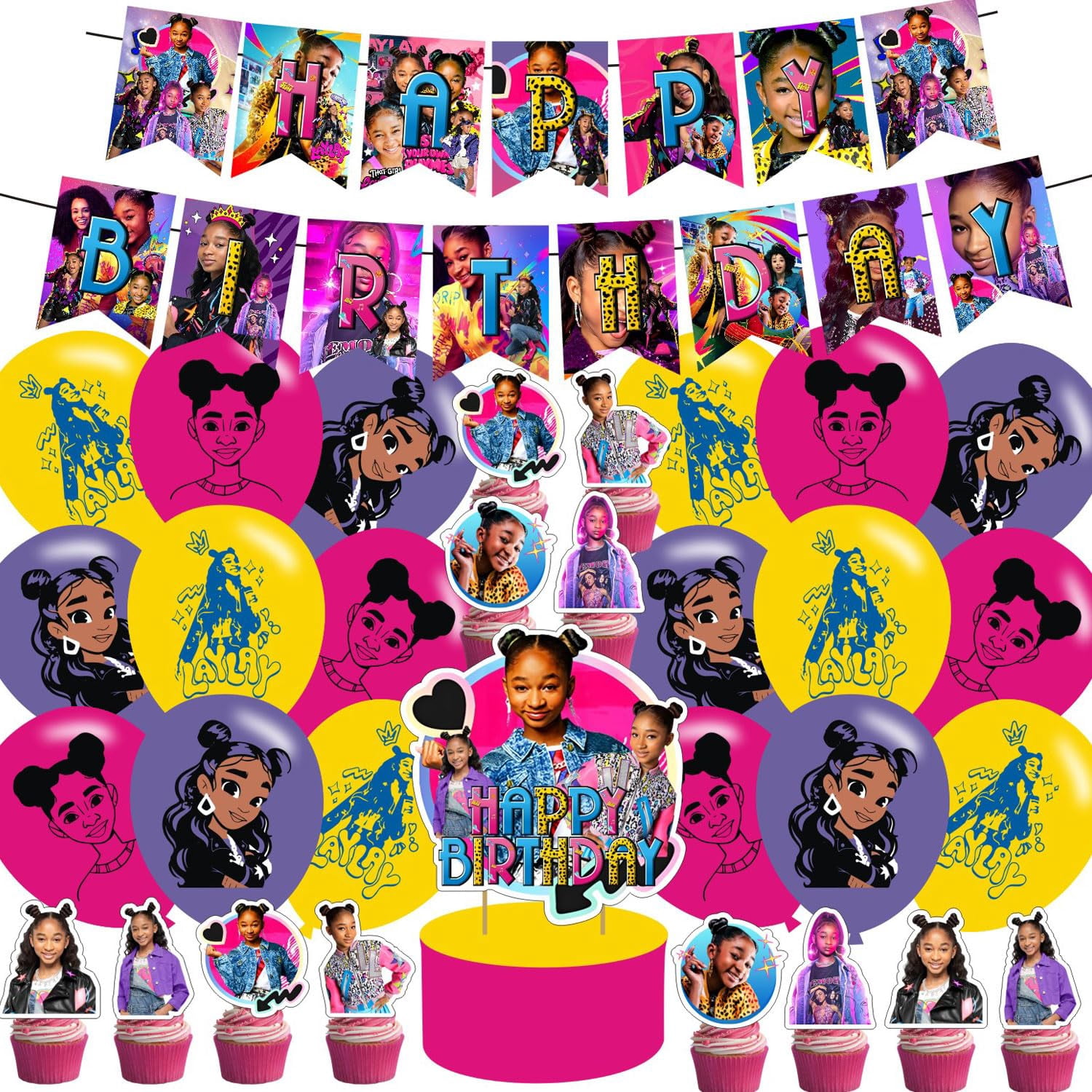 That Girl Lay Lay IFF17 Birthday Decorations,That Girl Lay Girl Party ...