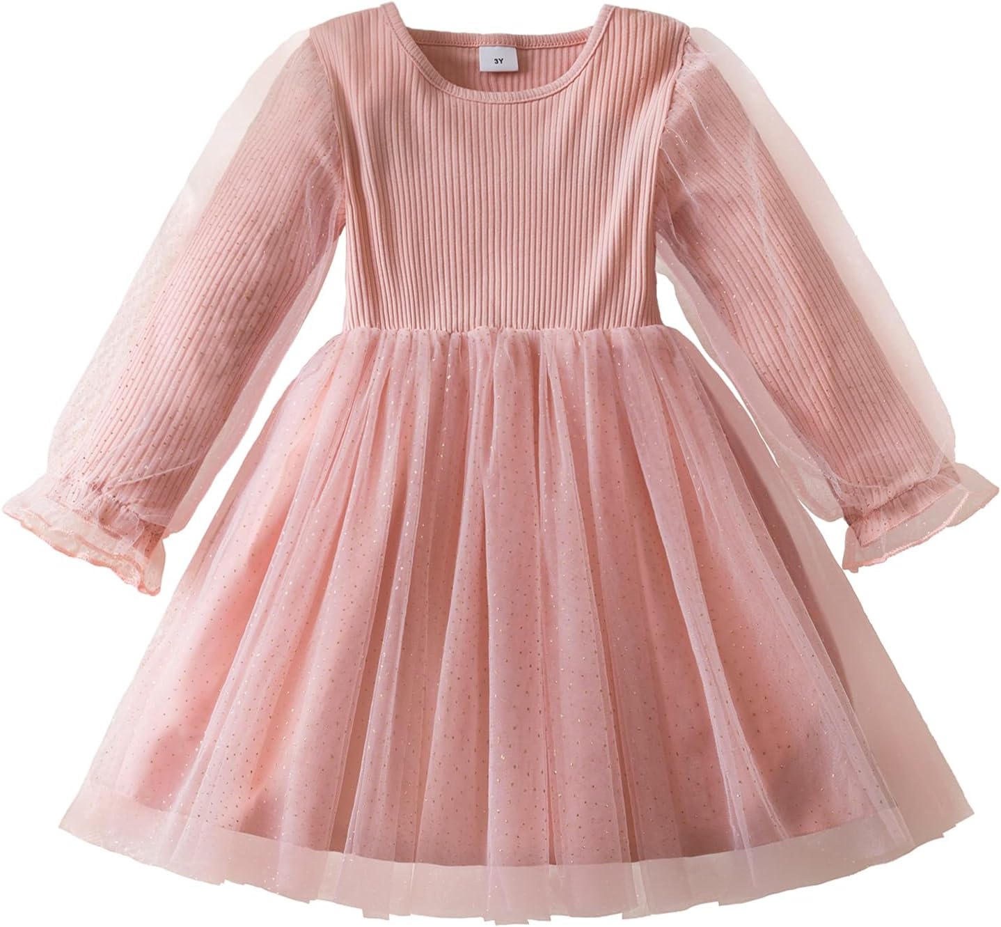 Girl Long Sleeve Dress Fall Winter Princess Causal Dresses Toddler ...