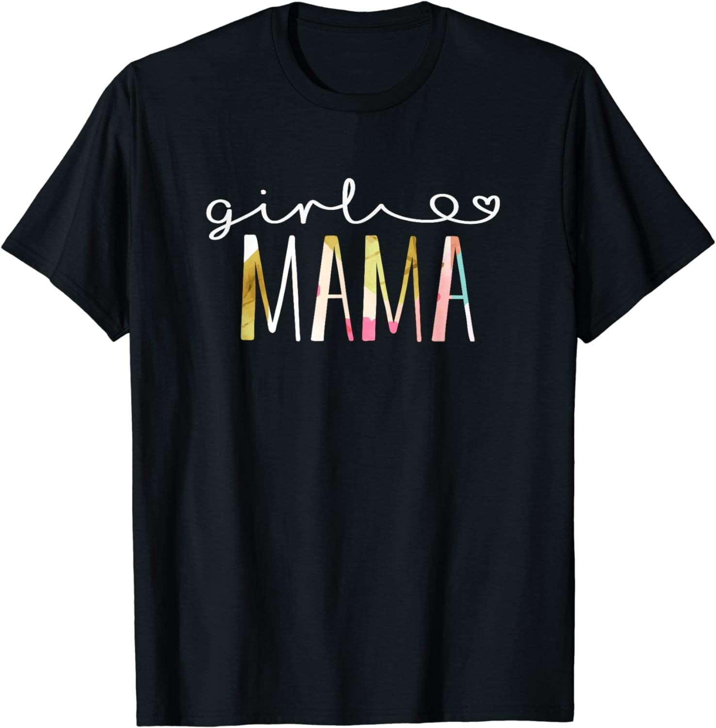 Girl Mama Cute Floral Design Girl Mom T-Shirt - Walmart.com