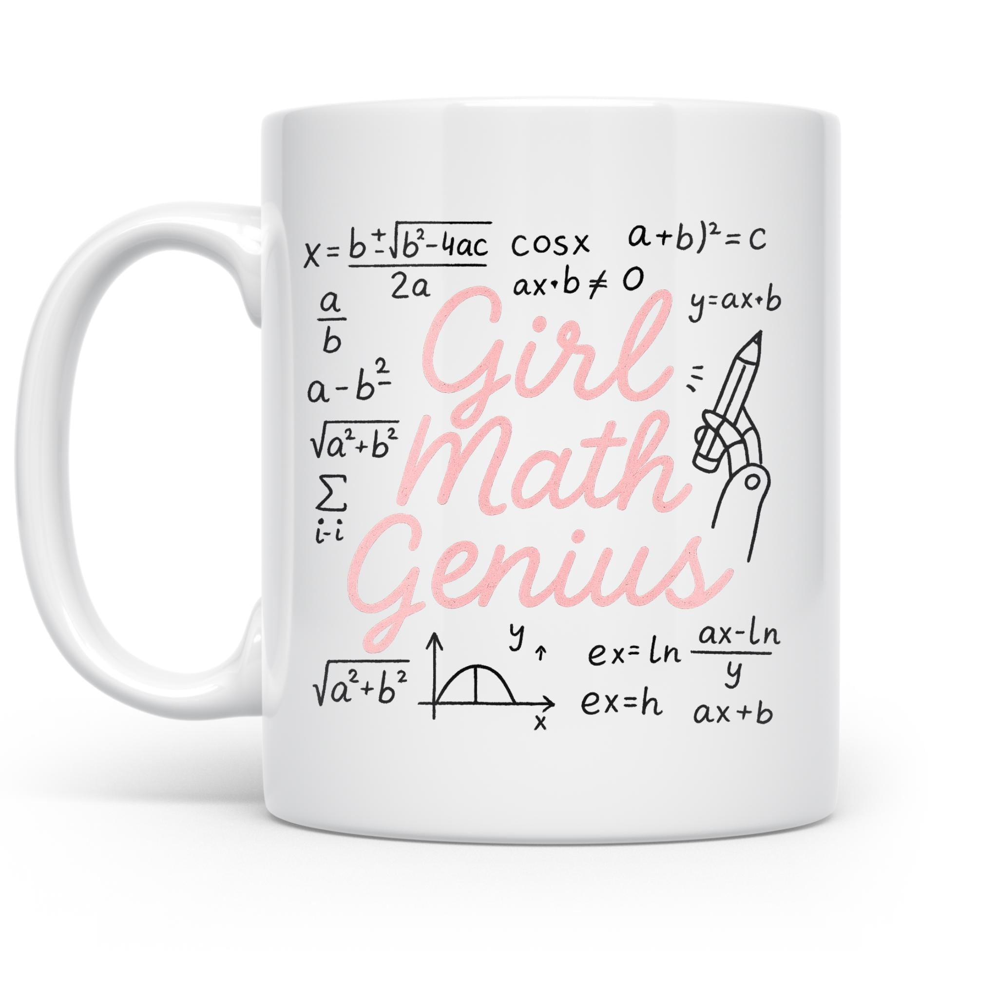 Girl Math Genius Mug 11 oz, Funny Coffee Cup for Students and Smart Girls - Walmart.com