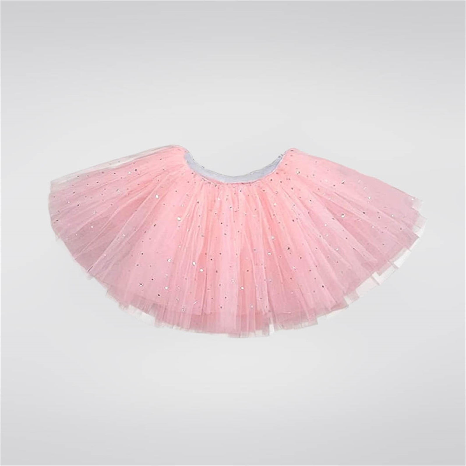 Girl Mesh Tutus Skirt Sparkly Layered Tulles Skirt Princess Birthday A ...