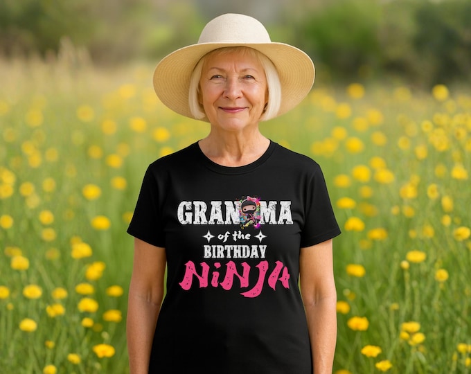Girl Ninja Birthday Shirt, Grandma of the Birthday Ninja shirt ...