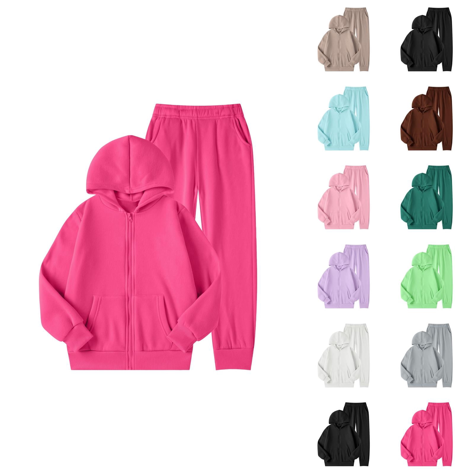Girl Outfits Girls' Clothing Sets Girls Winter Outfits Lined Hoodie ...