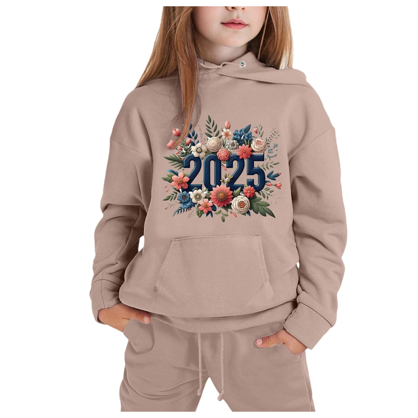 Girl Outfits Size 14-16 2025 Cute Cartoon Matching Jogger Sweat Pants ...