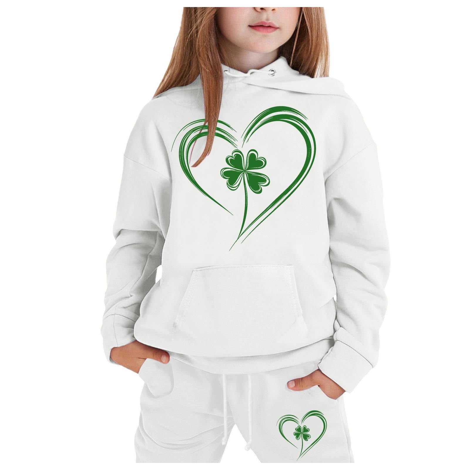Girl Outfits Size 7 Graphic Sweatshirts and Sweatpants Track Suit for ...