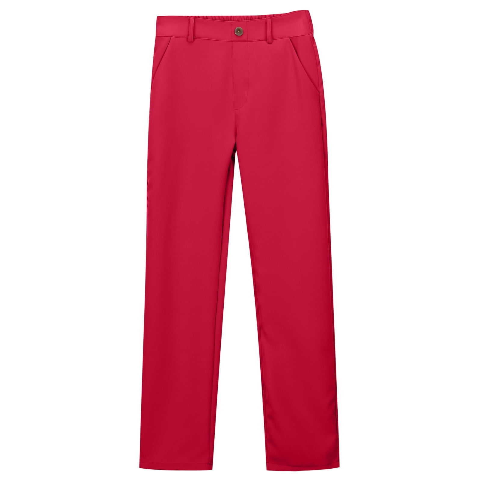 Girl Pants - Tween Girls Straight Leg Pants School Uniform Stretchy ...