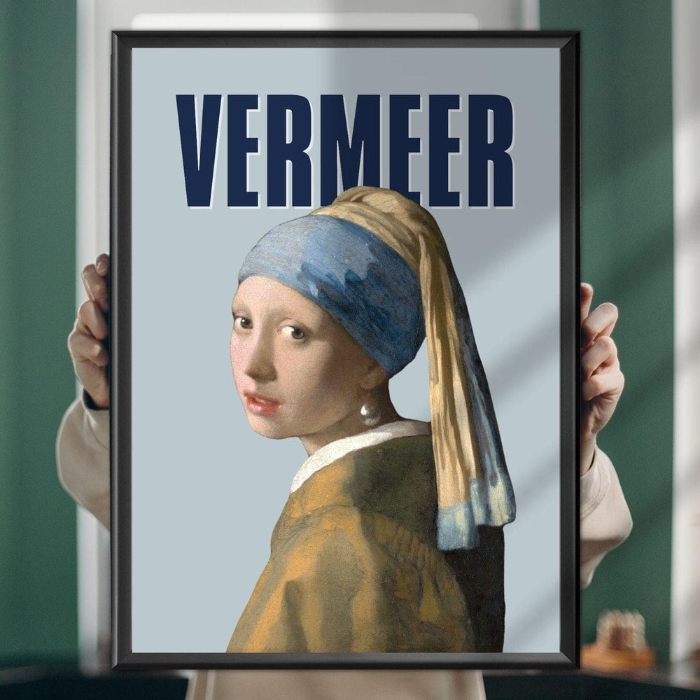 Girl With A Pearl Earring - Vermeer Reimagined, Modern Art Print ...