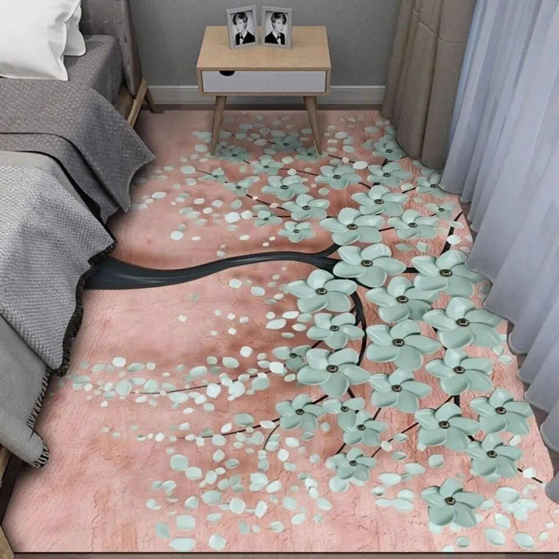 Girl Pink Bedroom Bedside Rug Modern Luxury Carpets for Living Room ...