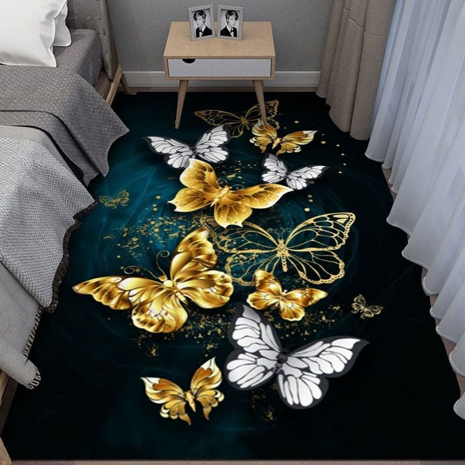 Girl Pink Bedroom Bedside Rug Modern Luxury Carpets for Living Room ...
