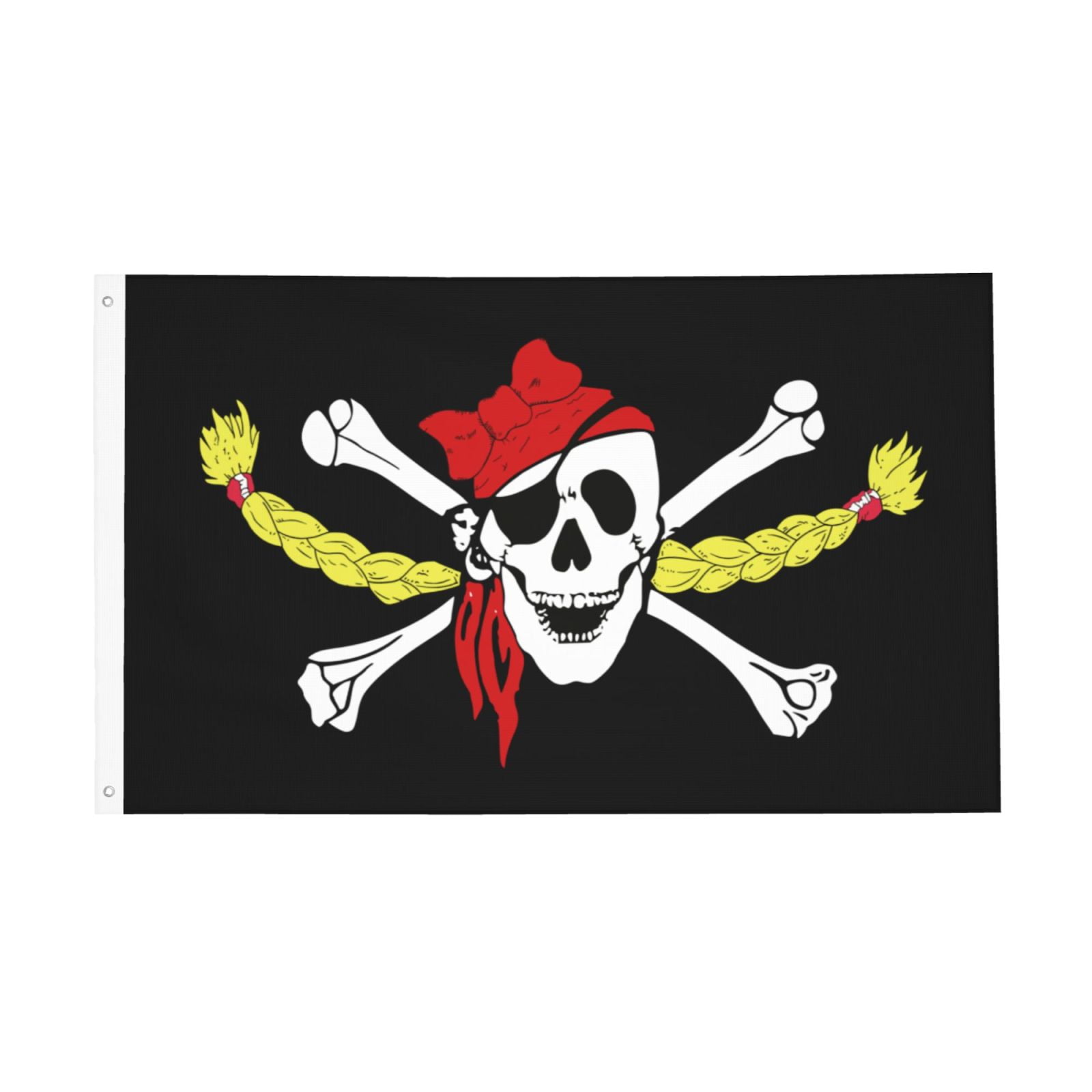 Girl Pirate Flag 3x5 Ft Outdoor Indoor With Grommet Garden Yard Banner ...