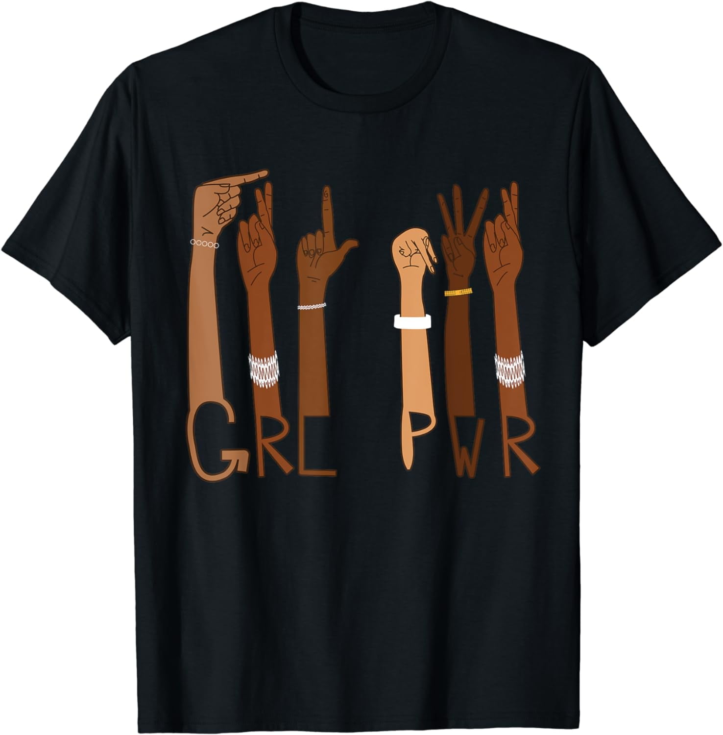 Girl Power Design for Empowering Young Women Feminists ASL T-Shirt ...