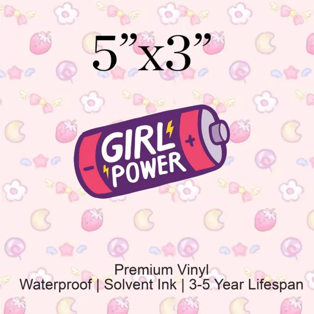 Girl Power Feminism Bumper Sticker Car Decal Vinyl Sticker Waterproof ...