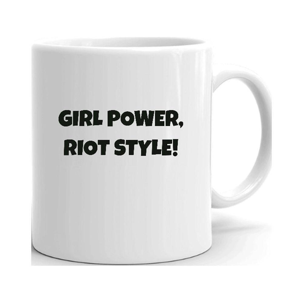 Girl Power, Riot Style! Fun Style Ceramic Dishwasher And Microwave Safe ...