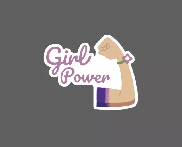 Girl Power Sticker Flex Waterproof Sticker Phone Decal Water Bottle ...