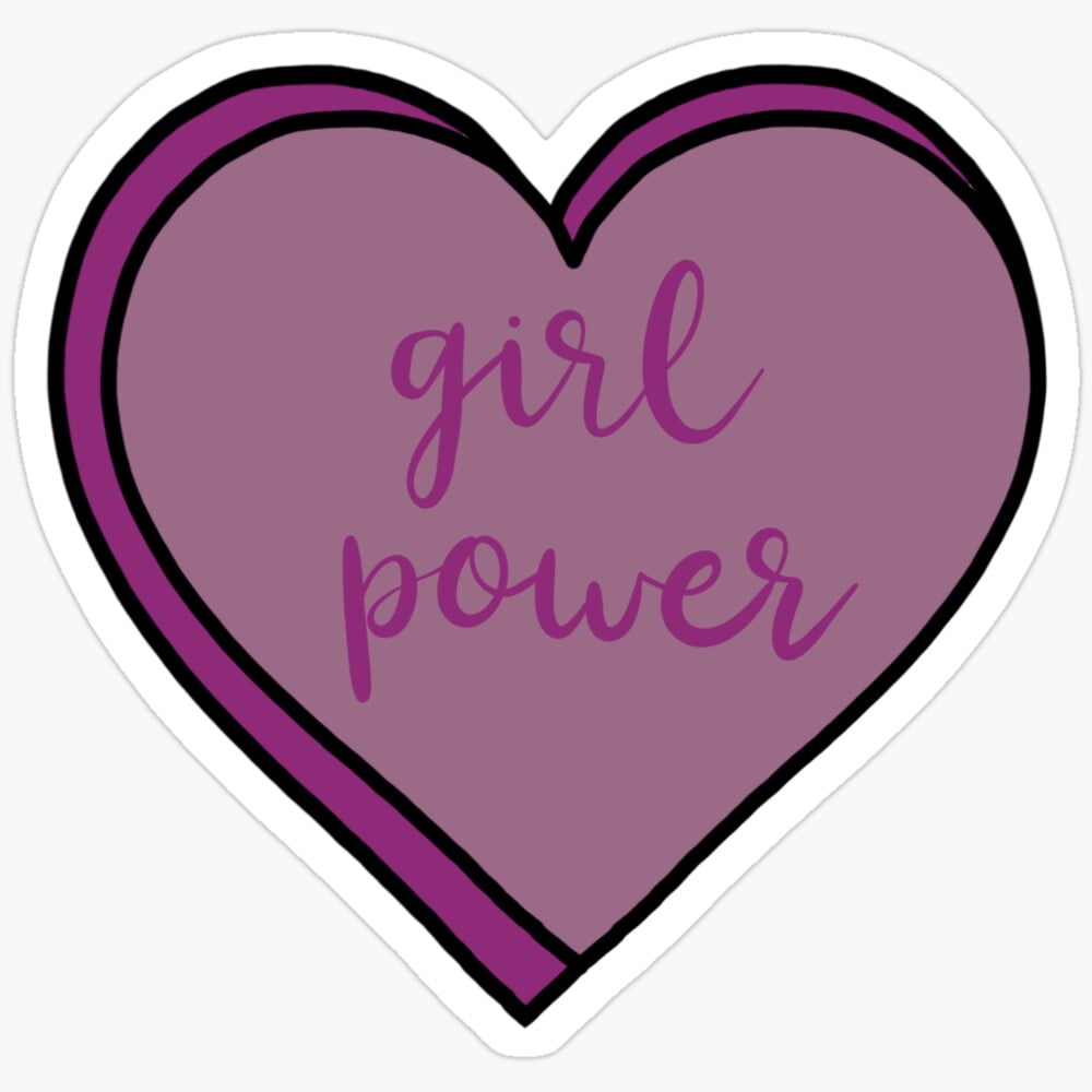 Girl Power Sticker Phone Decal Water Bottle Stickers Car Decals, Laptop ...