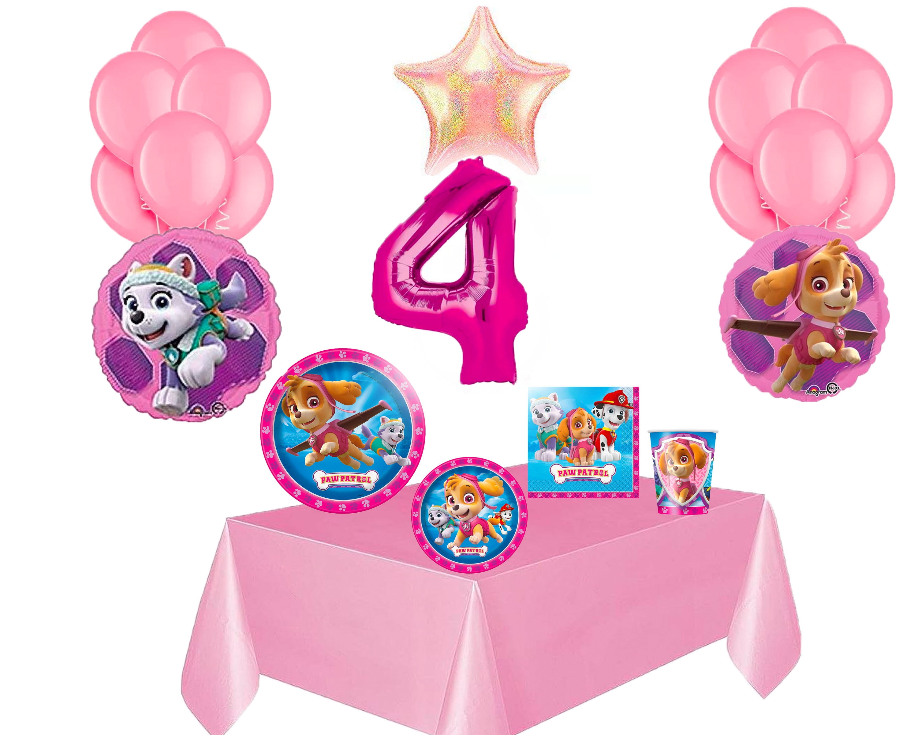 Disposable Party Supply Sets, Pink, 52 Count - Walmart.com