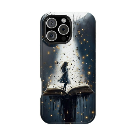 Girl Reading Story Book Library Fantasy Imaginative Scene Phone Case ...