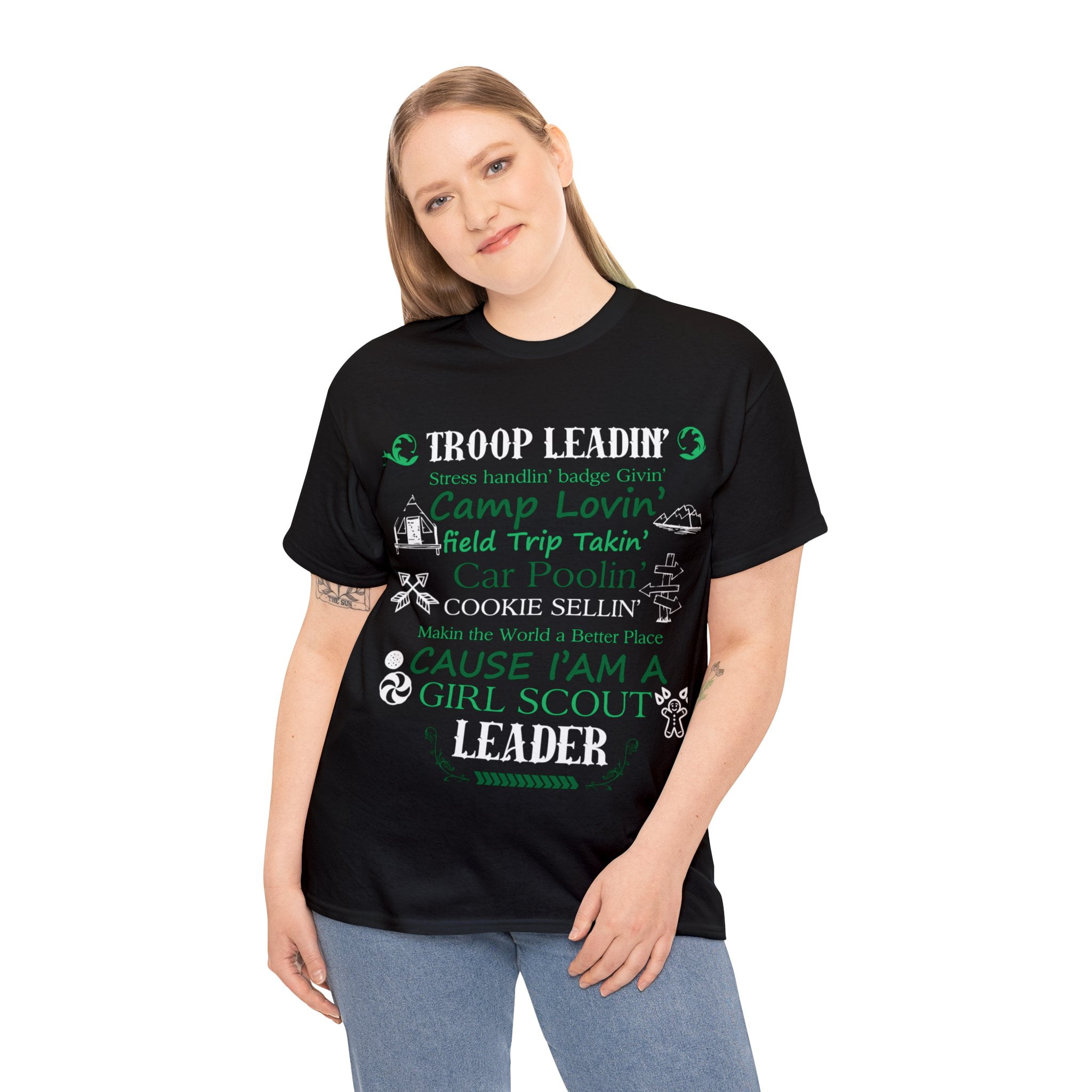 Girl Scout Troop Leader Cotton Tee - Walmart.com