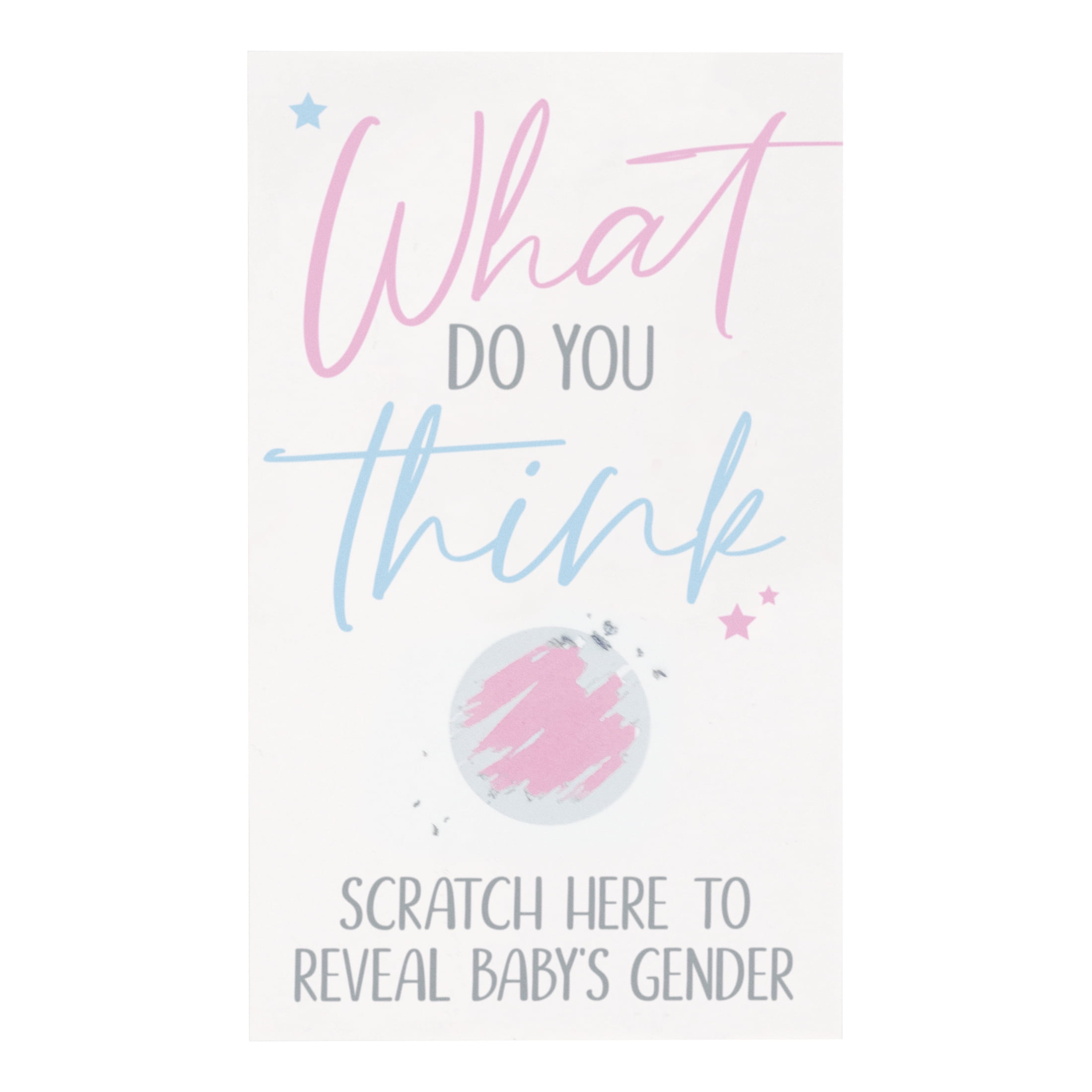Girl Gender Reveal Scratch Offs, 10 Count, by Way To Celebrate ...