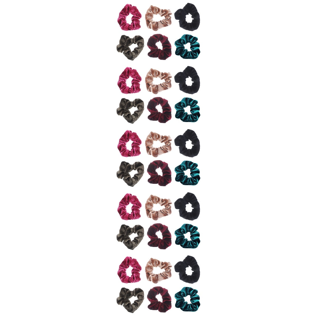 Girl Scrunchies 30 Pcs Large Intestine Hair Band Rope Tiara Ribbons ...