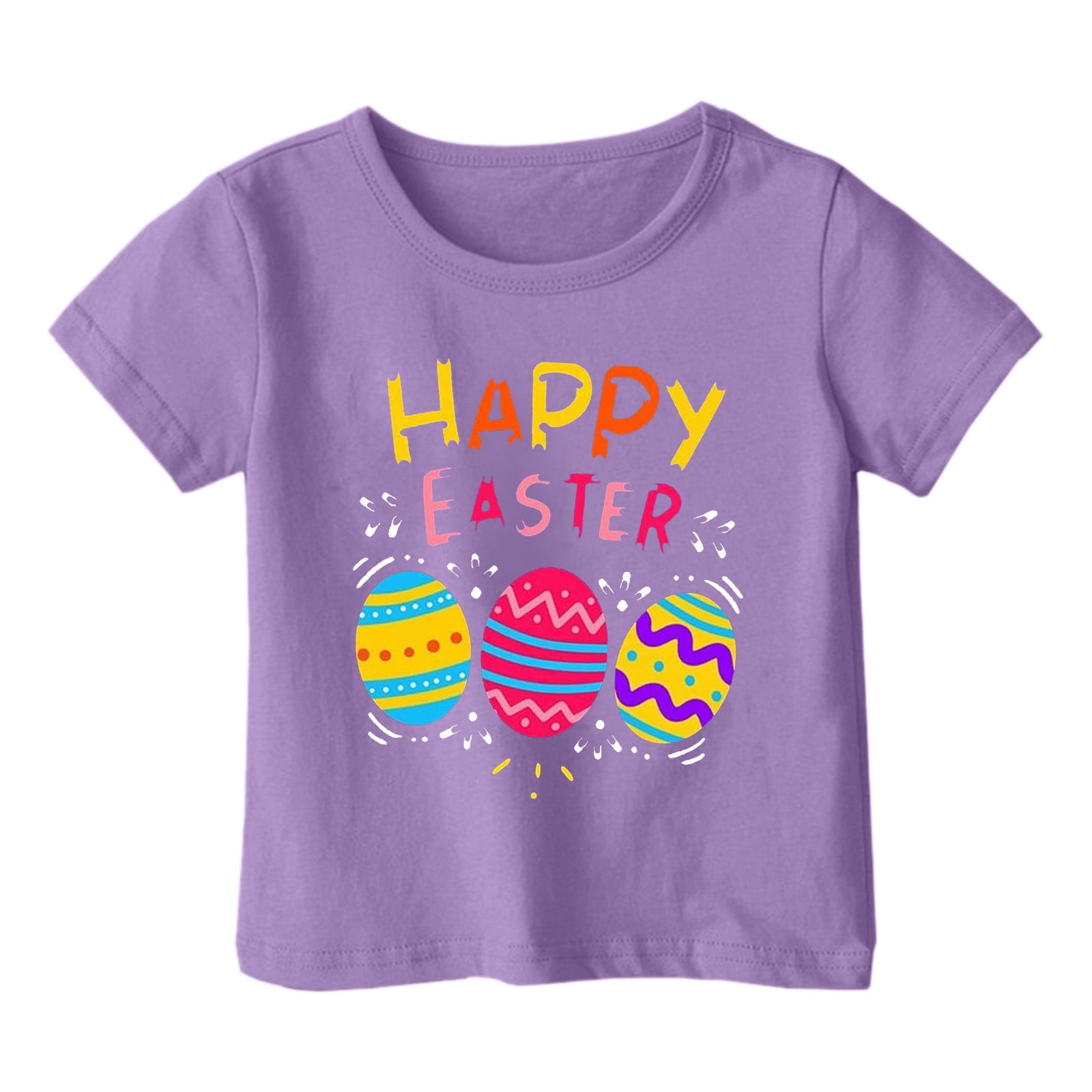 Girl Shirts Size 7-8 Soft Cotton Short Sleeves 3d Graphic Printed Short ...
